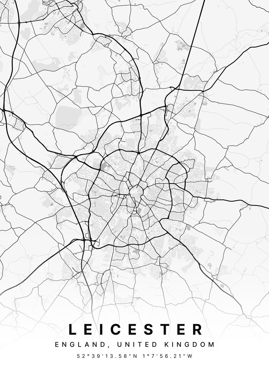 'Leicester England' Poster by Kemi Solaja | Displate