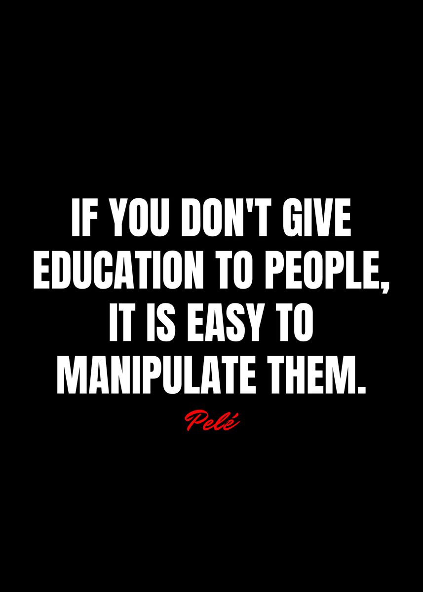 'Pele Quotes' Poster, picture, metal print, paint by Best Quotes | Displate