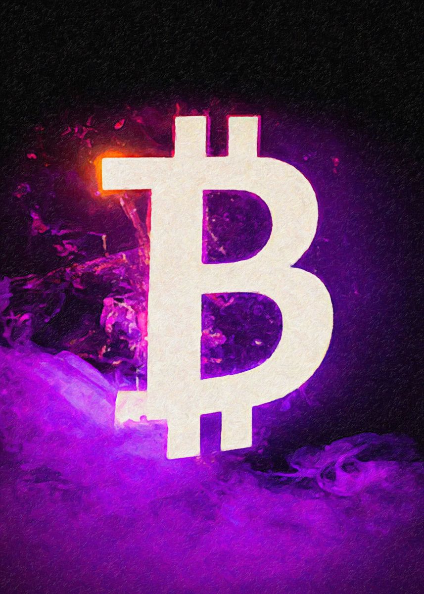 'Bitcoin BTC coin IV' Poster, picture, metal print, paint by Pop Shop ...