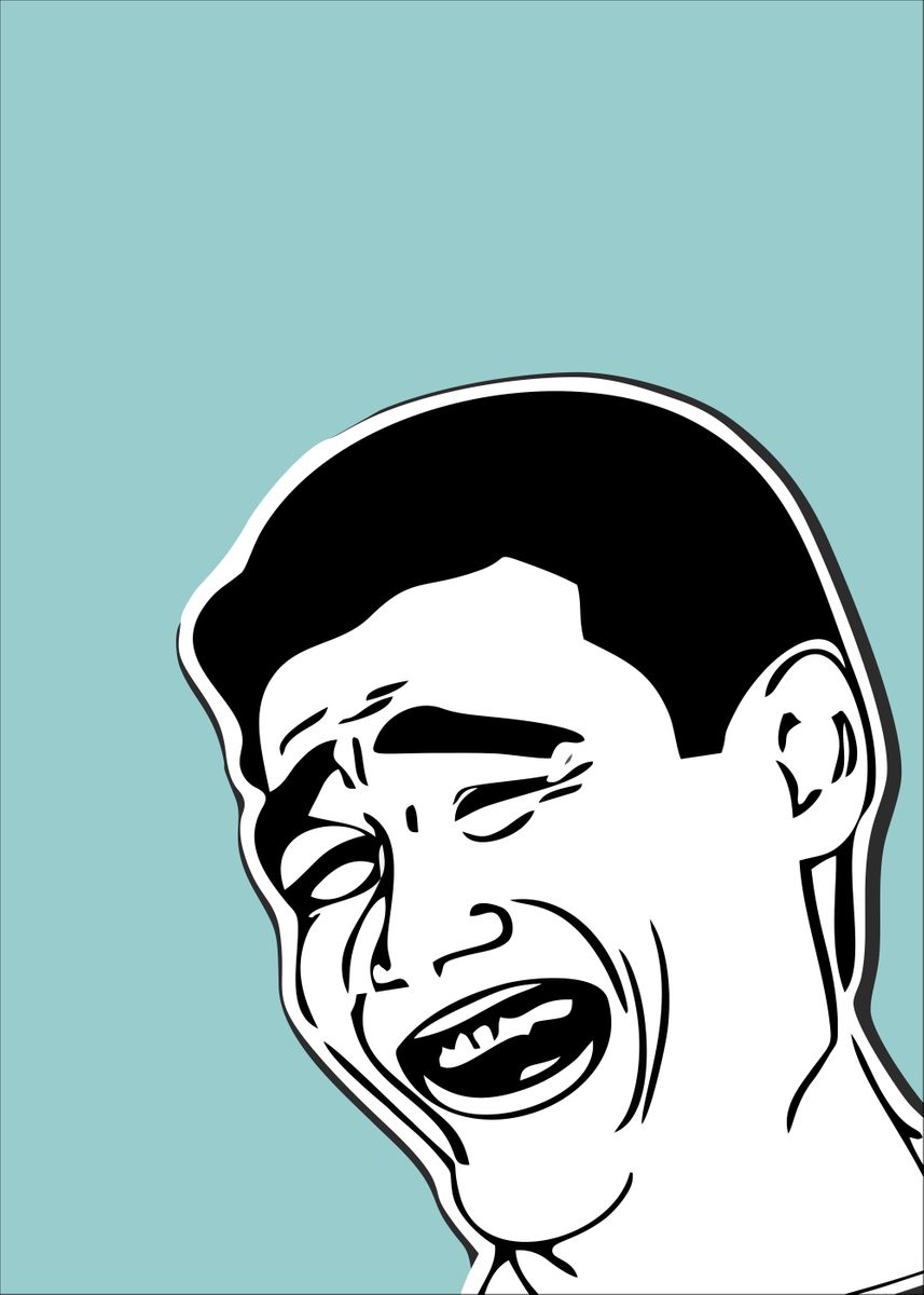 'Funny Expression' Poster, picture, metal print, paint by Trending ...