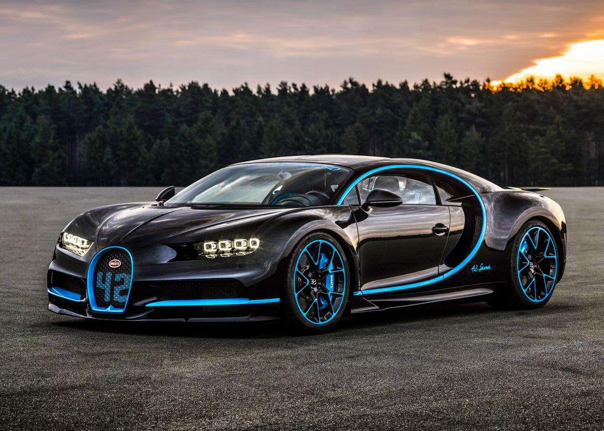 'Bugatti Chiron' Poster by Supri GTR | Displate