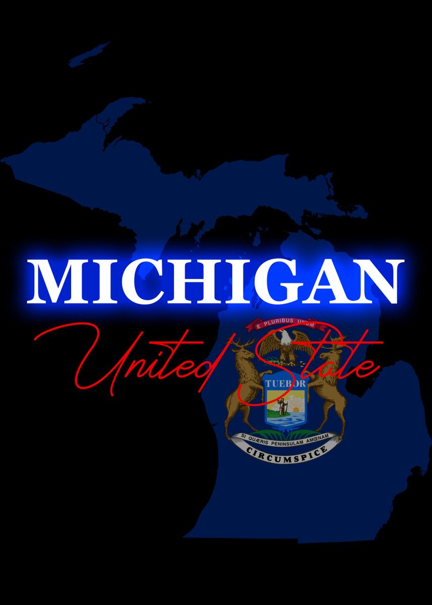 'Michigan' Poster by Hita Ando | Displate