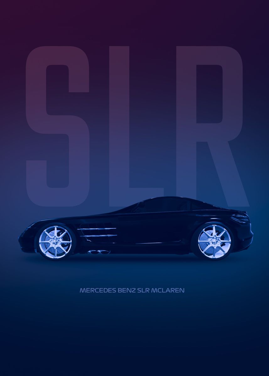 'Mercedes Benz SLR Mclaren' Poster by Basues | Displate