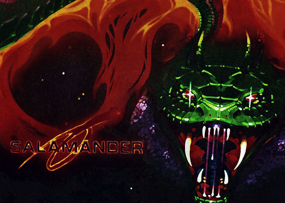 'SALAMANDER scary' Poster by PENGDUA XYZ | Displate