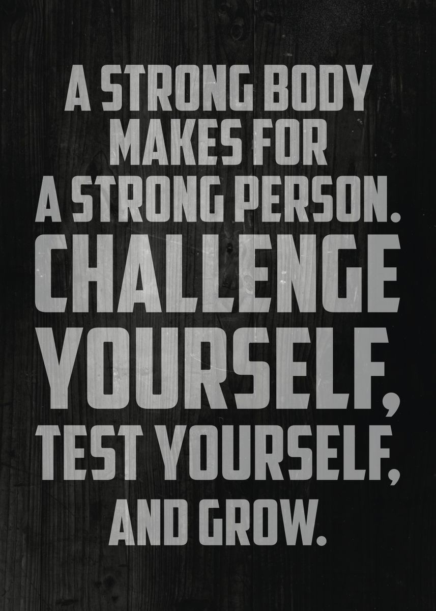 'Challenge Yourself' Poster, picture, metal print, paint by paijo ambon ...