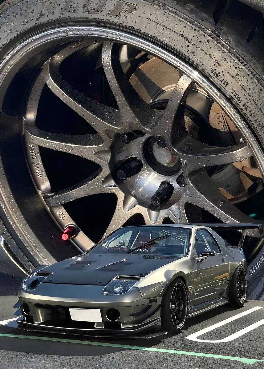 'rotary engine car' Poster, picture, metal print, paint by SAIDI ...