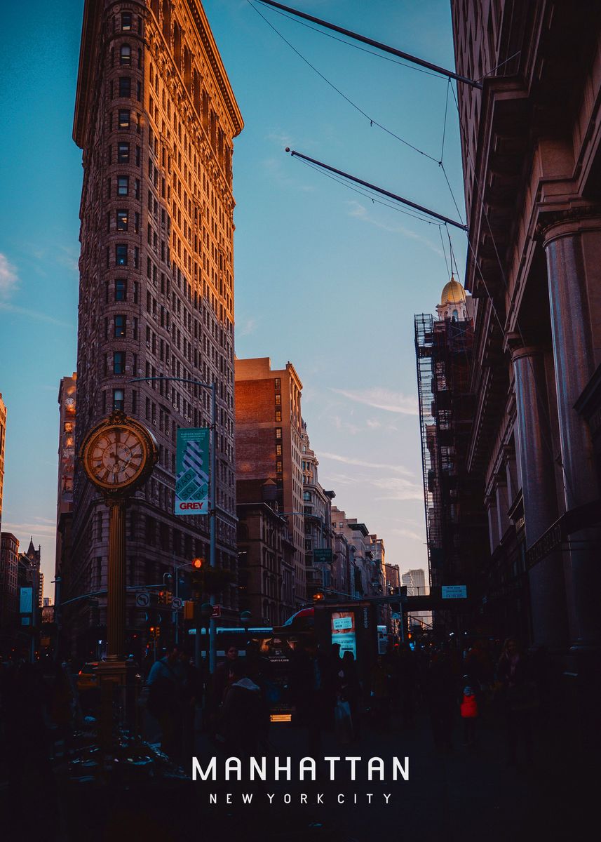 'Manhattan ' Poster, picture, metal print, paint by Explore Universe ...