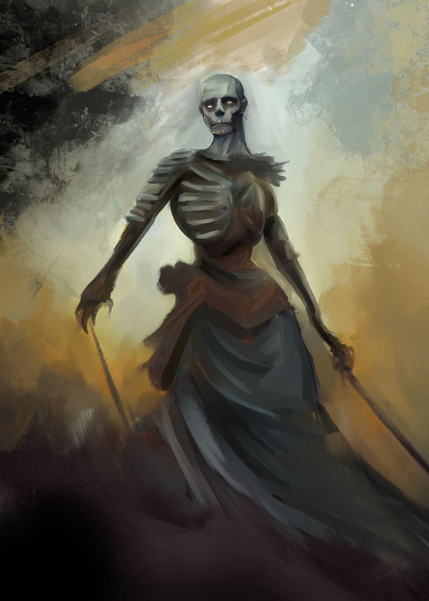 'Dread Lich' Poster, picture, metal print, paint by Damien Barban ...