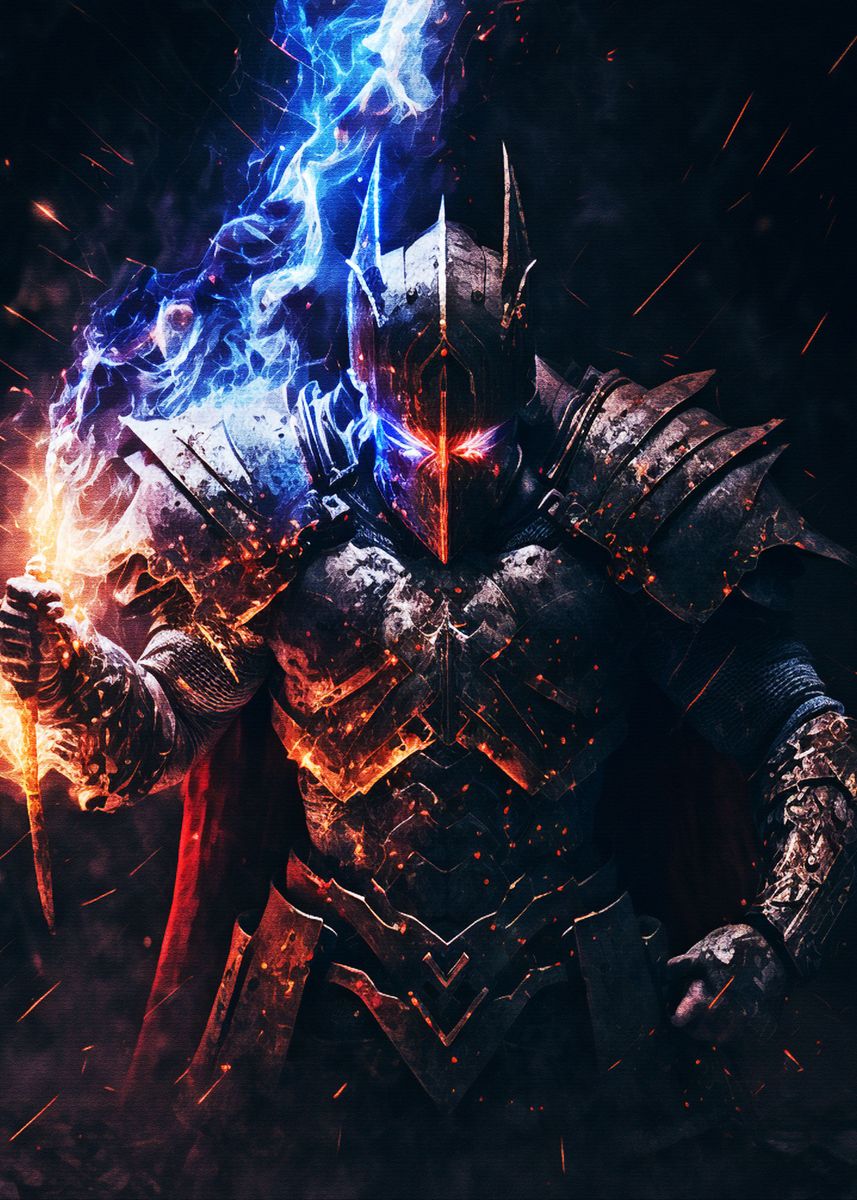 'Magic Knight' Poster, picture, metal print, paint by Muh Asdar | Displate