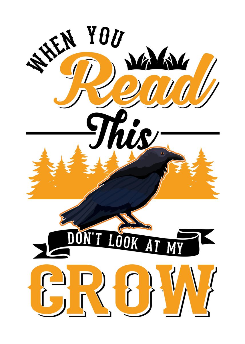 'Crow Raven Carrion Crow Br' Poster, picture, metal print, paint by ...