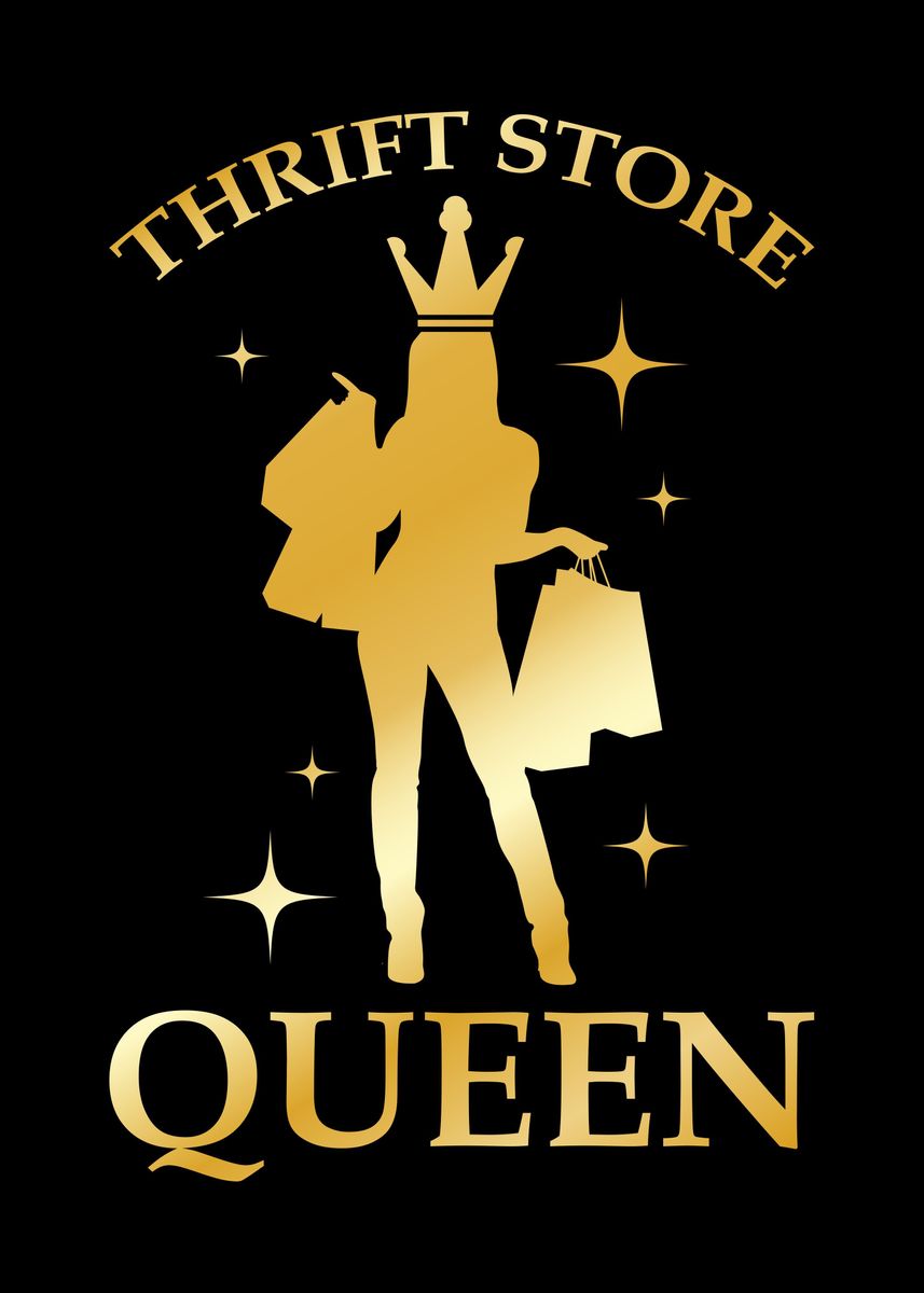 'Thrift Store Queen' Poster, picture, metal print, paint by CatRobot ...
