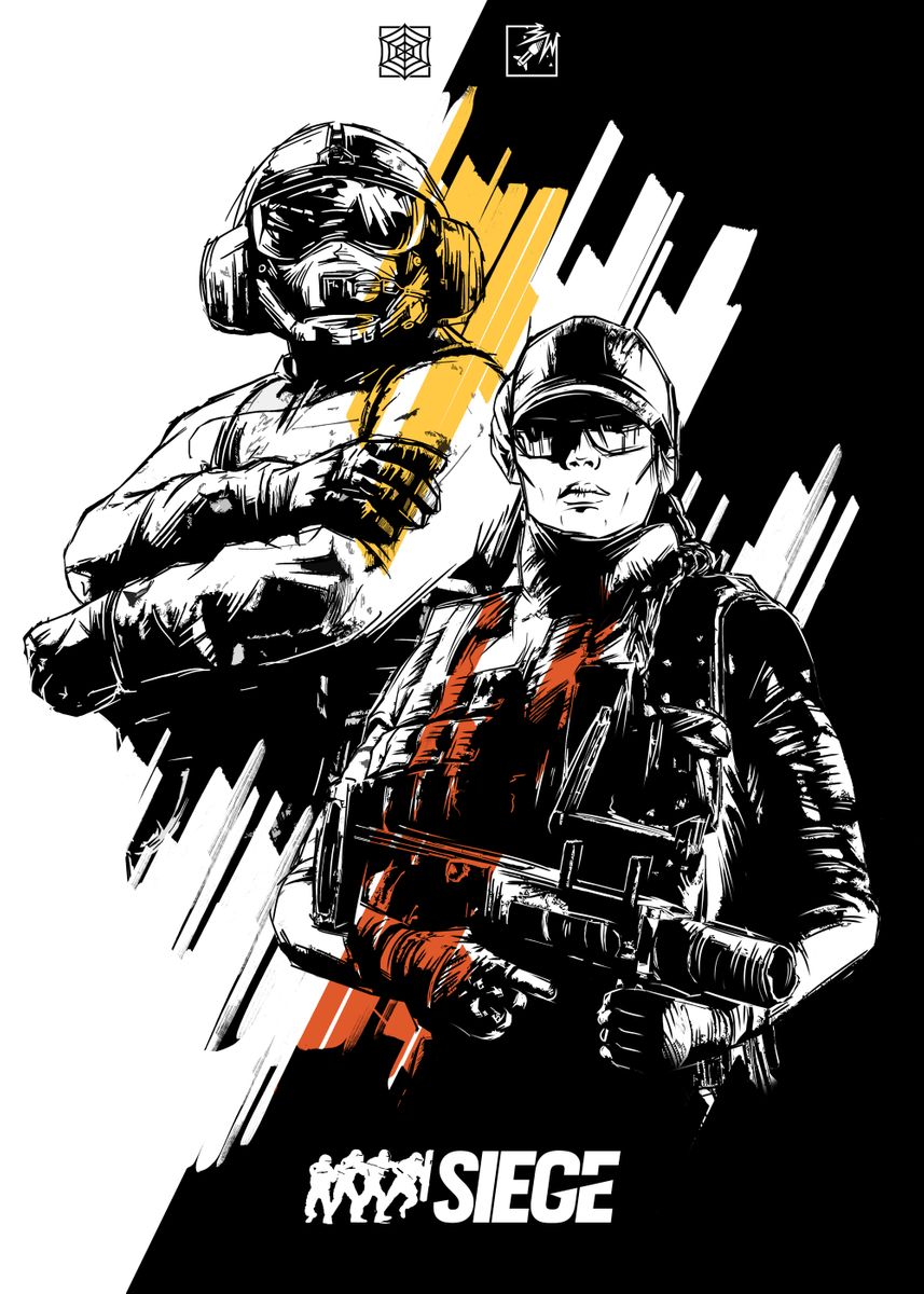 'Operator Duo' Poster, picture, metal print, paint by Rainbow Six Siege ...