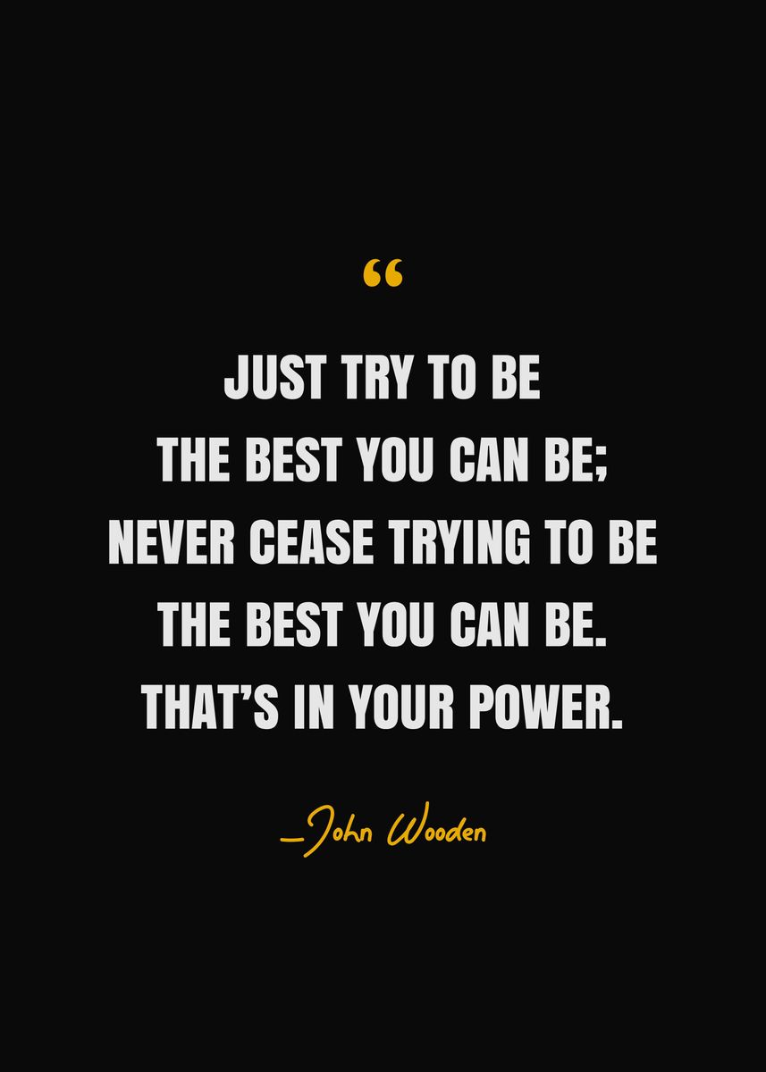 'John Wooden Quotes ' Poster by LANZZ | Displate