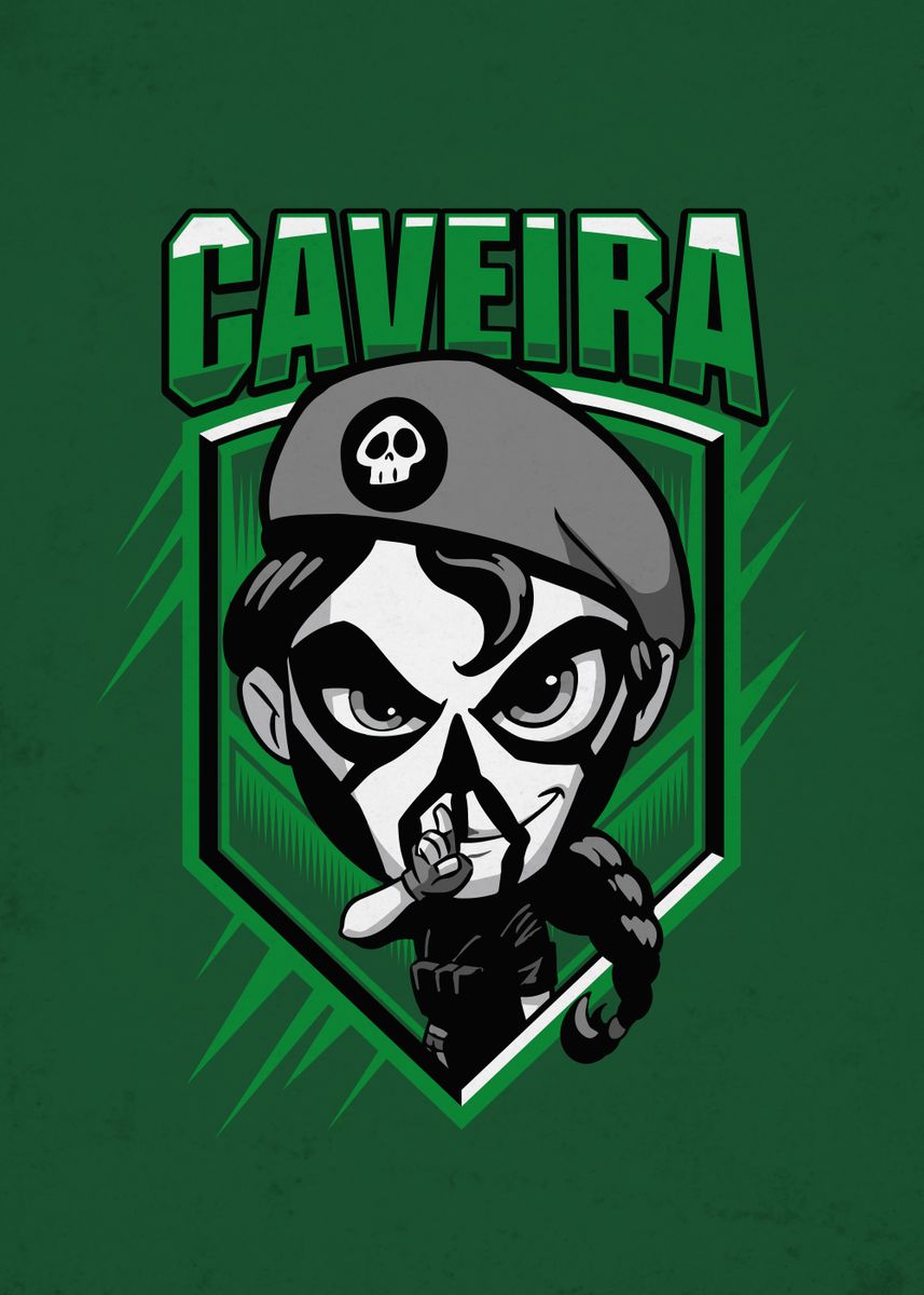 'Caveira Chibi' Poster, picture, metal print, paint by Rainbow Six ...