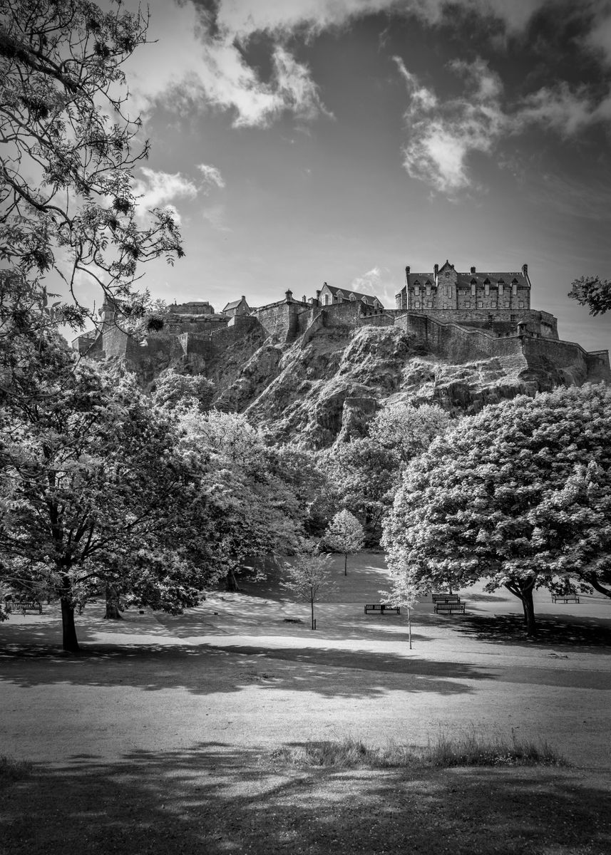 'Edinburgh Castle and Park' Poster by Melanie Viola | Displate