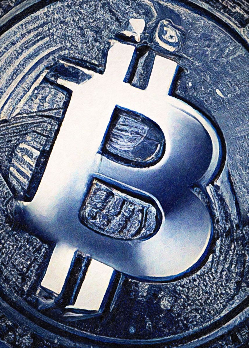 'Bitcoin BTC coin III' Poster, picture, metal print, paint by Pop Shop ...