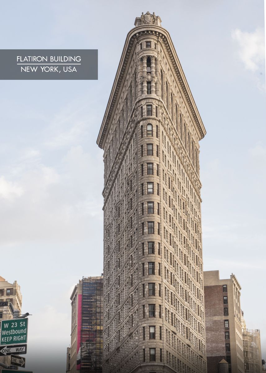 'Flatiron Building' Poster, picture, metal print, paint by crbn design ...