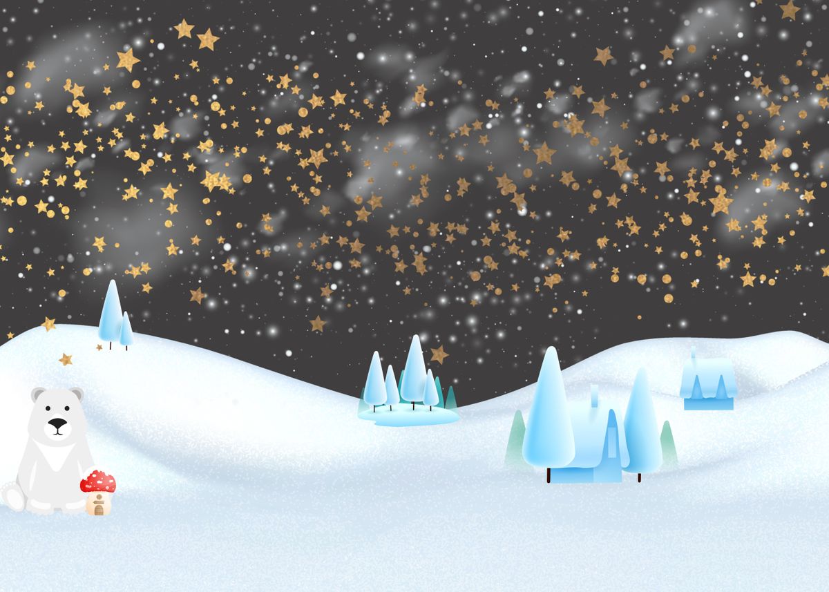 'star snow' Poster by MrNguyen HaTang | Displate