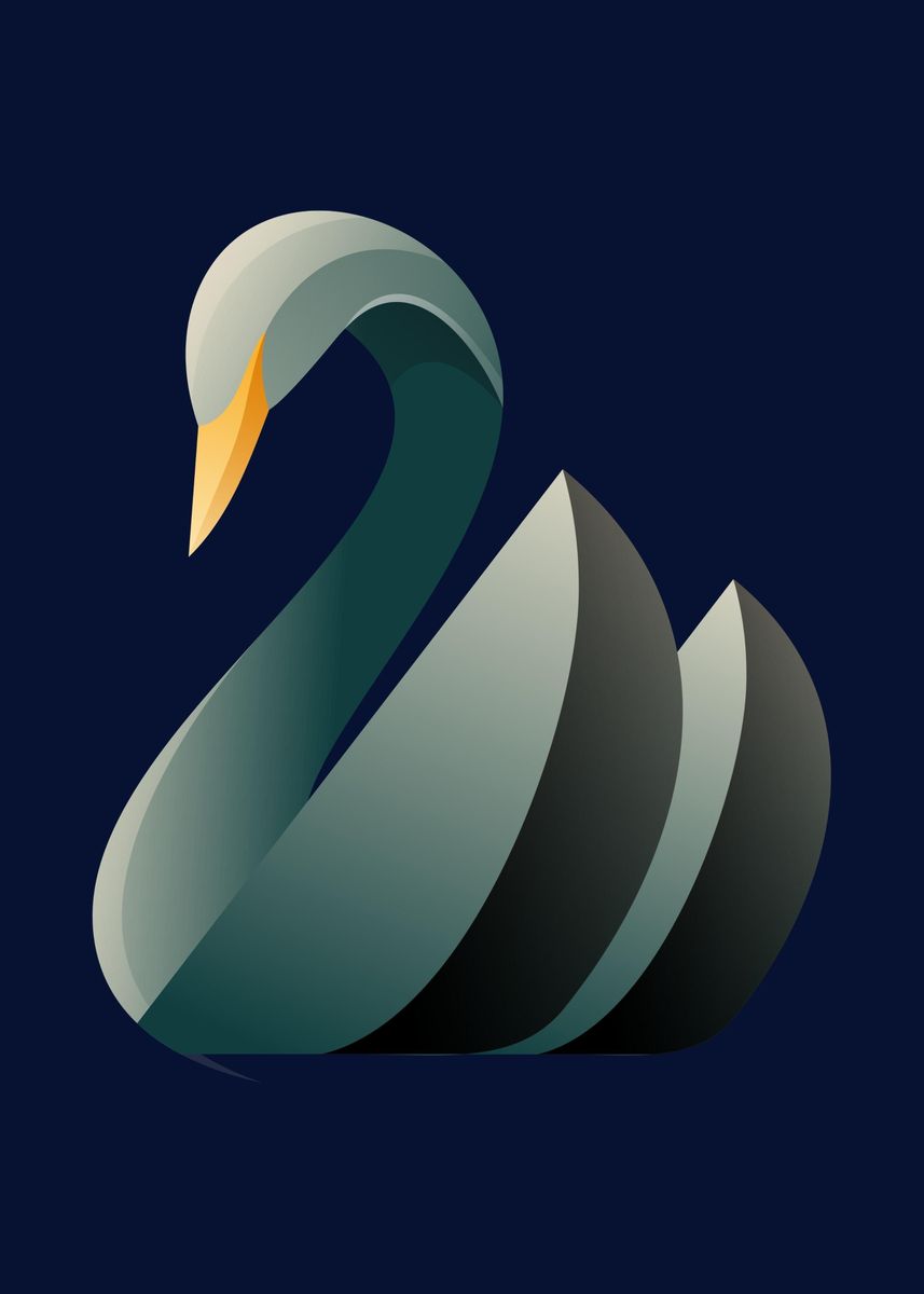 'Animal Gradient Design 24' Poster, picture, metal print, paint by My ...