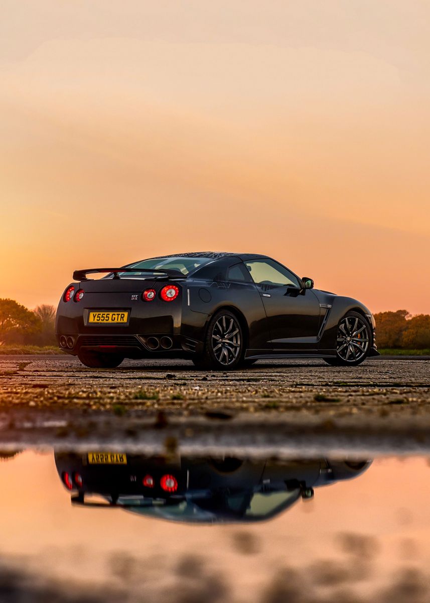 'Nissan GT R' Poster, picture, metal print, paint by Supri GTR | Displate
