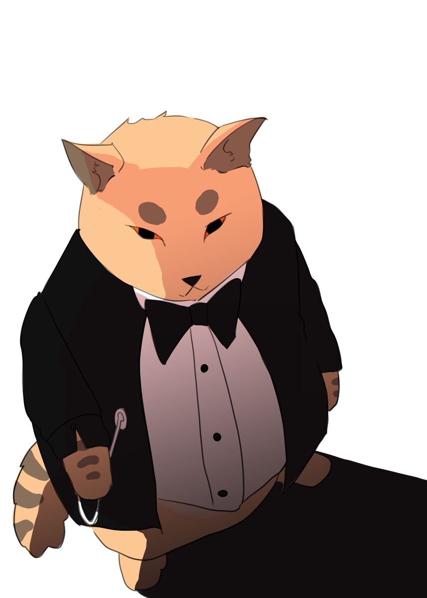 'boss cat' Poster, picture, metal print, paint by hafis ardiansyah | Displate