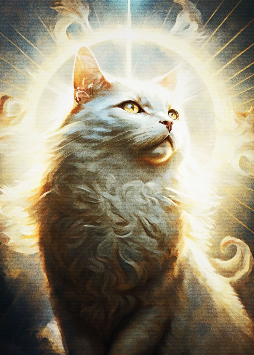 'Cat of power surrounded' Poster by Muh Asdar | Displate