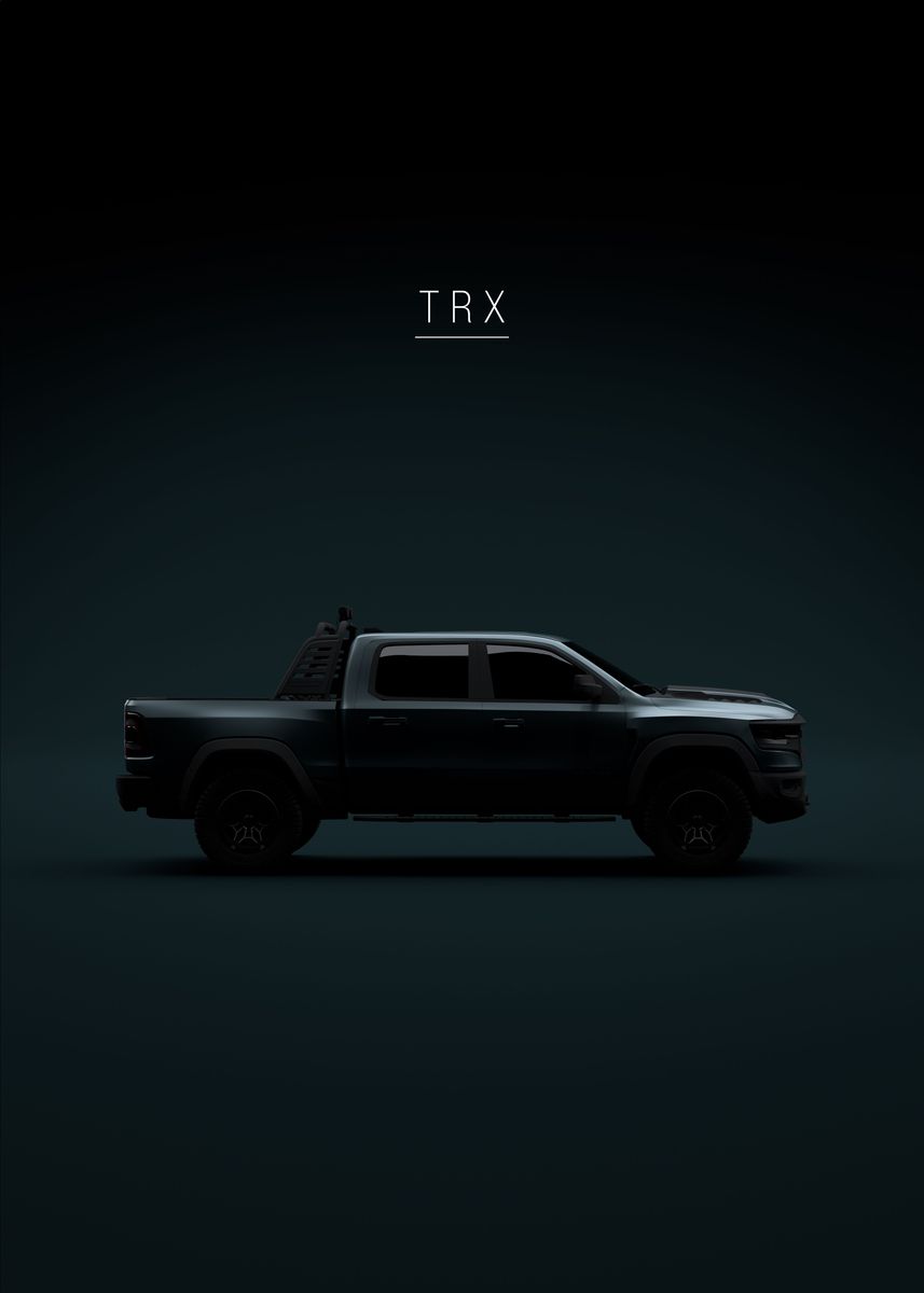 '2021 1500 TRX' Poster, picture, metal print, paint by 21 MXM | Displate