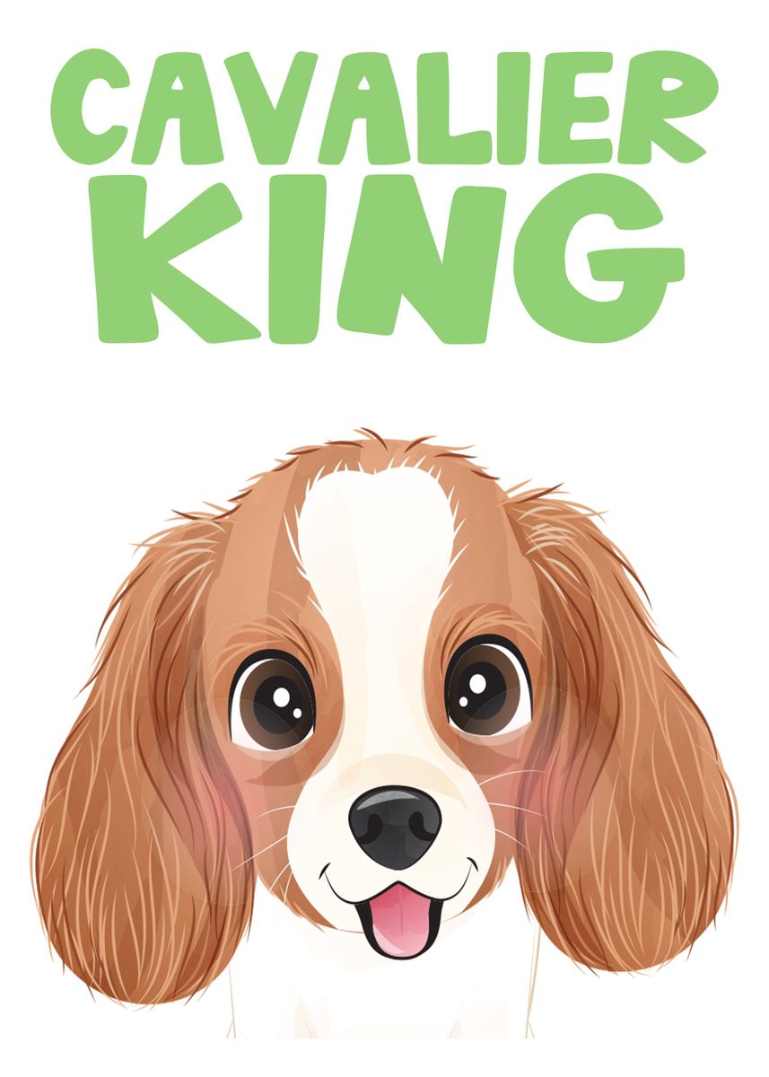 'Cavalier King' Poster, picture, metal print, paint by Phan Van Hai ...