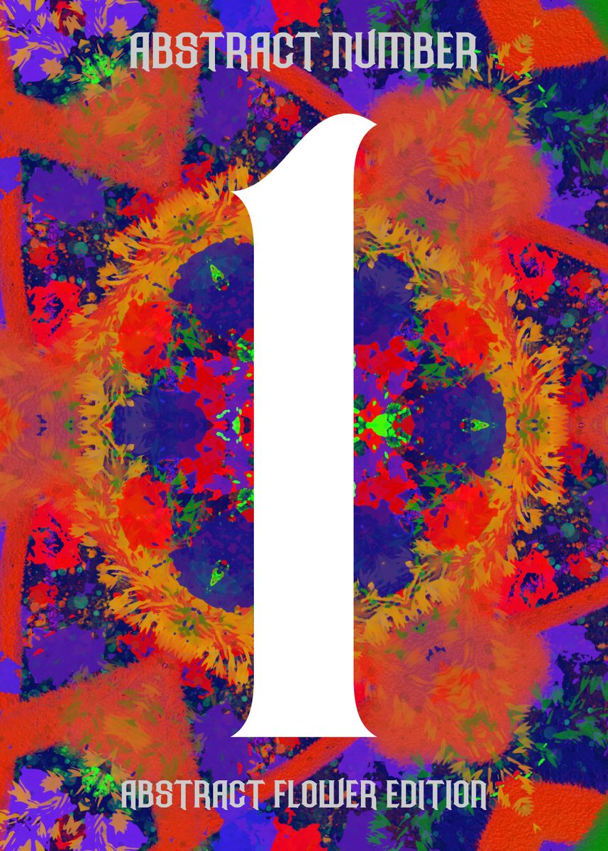 'Number 1' Poster, picture, metal print, paint by Shichiro Ken | Displate