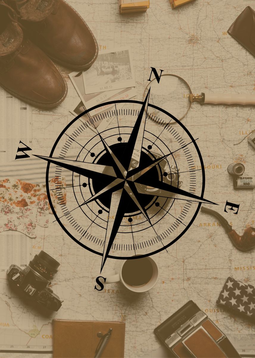 'adventure design vector' Poster, picture, metal print, paint by ...