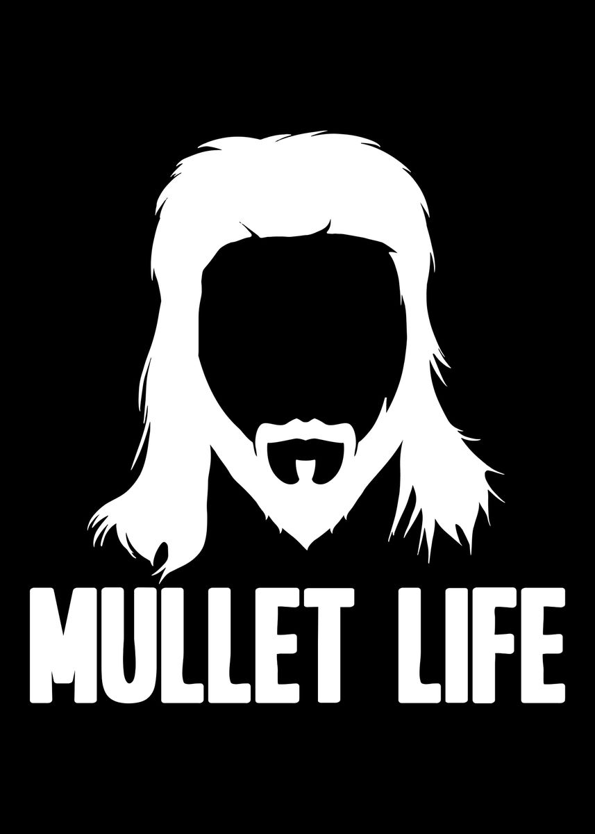 'Mullet' Poster, picture, metal print, paint by CrazySquirrel | Displate