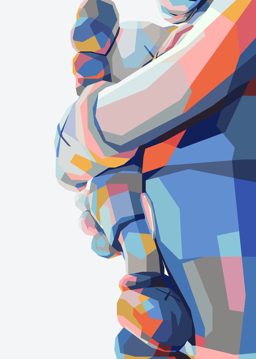 'Hug' Poster, picture, metal print, paint by ISA TERESA | Displate