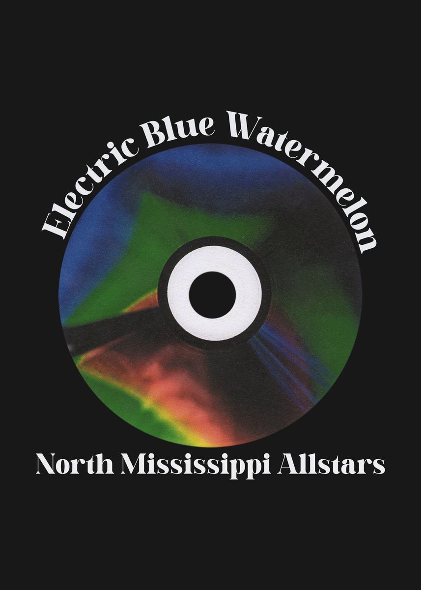 'Electric Blue Watermelon' Poster, picture, metal print, paint by ...