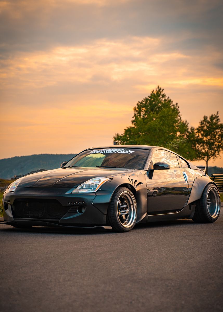 'Nissan 350z' Poster, picture, metal print, paint by STEEDA | Displate