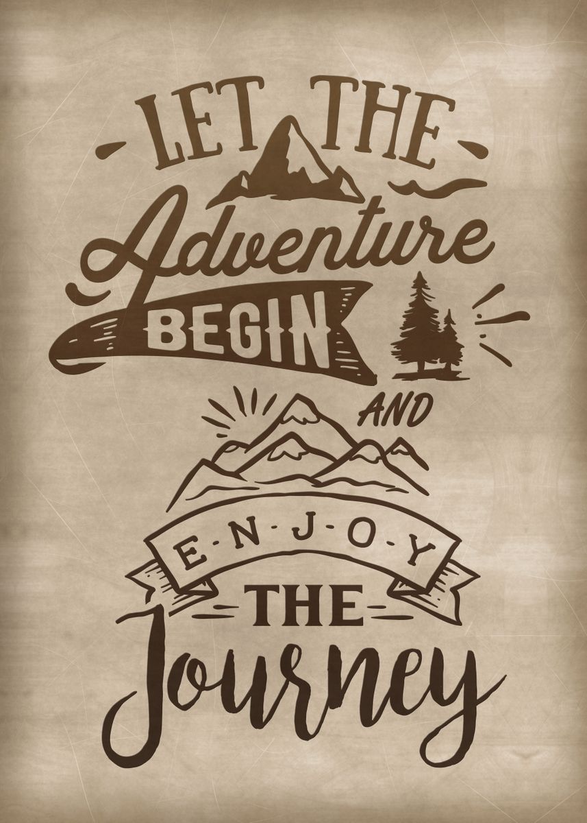 'Let the adventure begin' Poster by XandYart | Displate