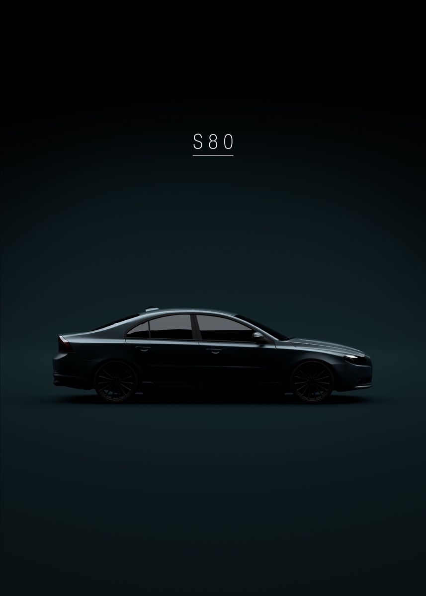 '2007 Volvo S80' Poster, picture, metal print, paint by 21 MXM | Displate