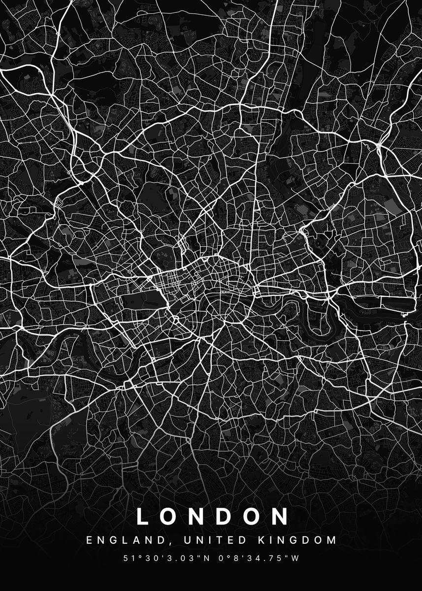 'London England' Poster, picture, metal print, paint by Kemi | Displate