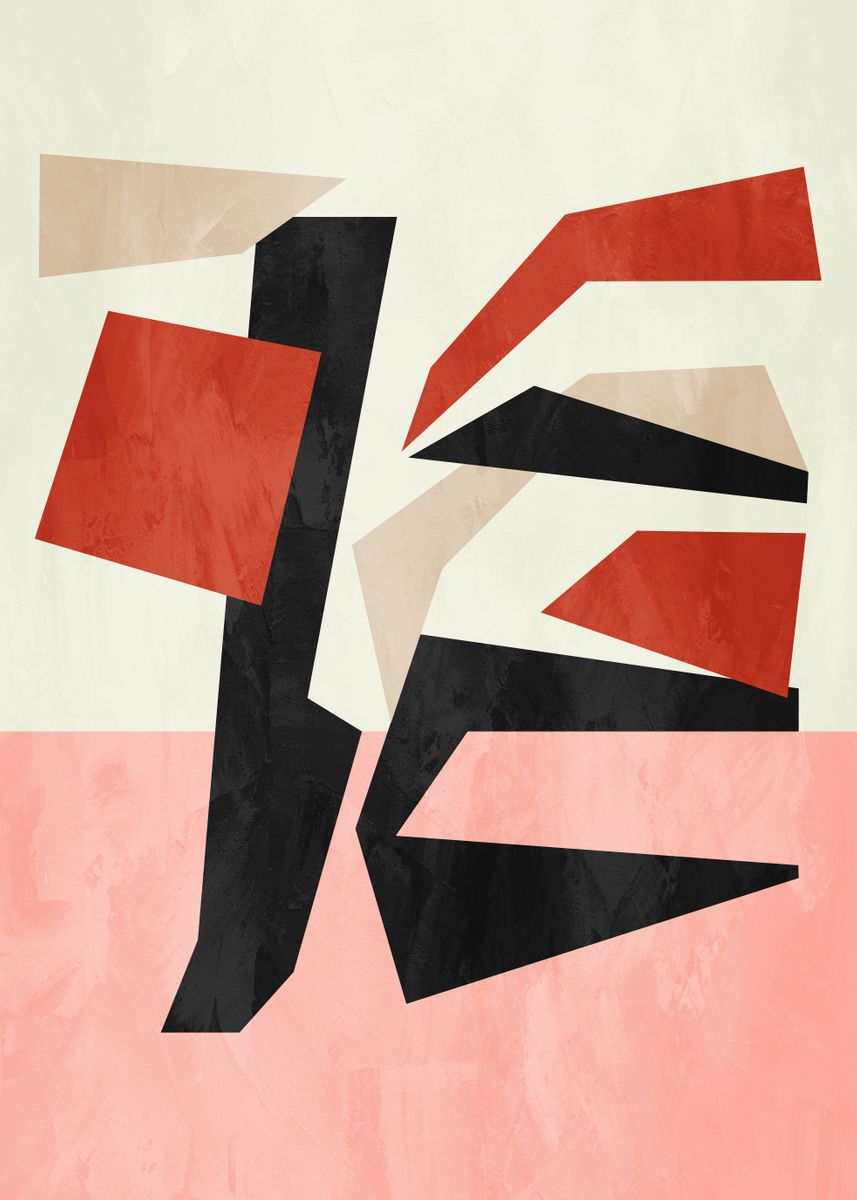 'ORGANIC ABSTRACT 297A' Poster, picture, metal print, paint by ...