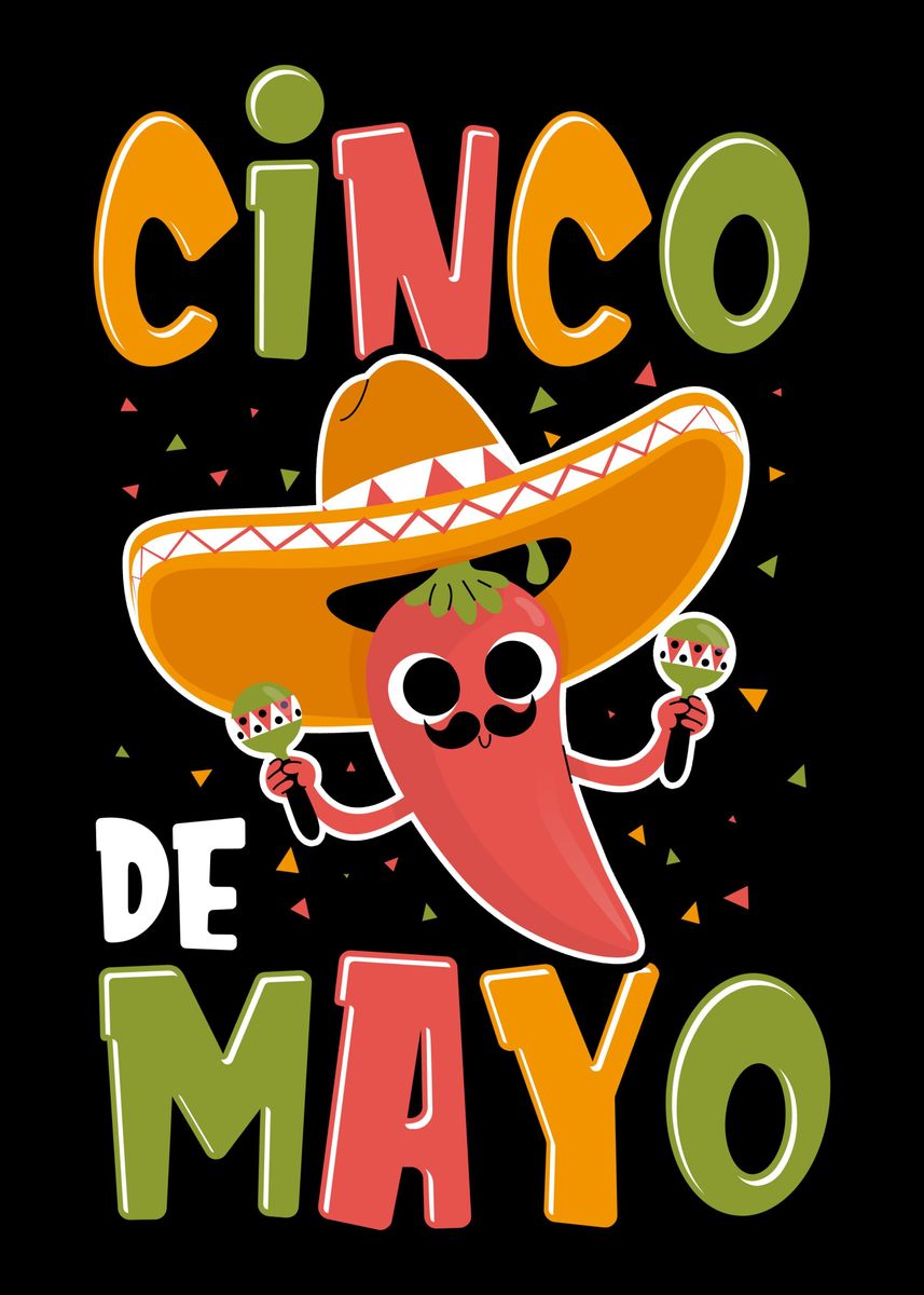 'Cinco De Mayo Chili' Poster by professionaldesigns | Displate