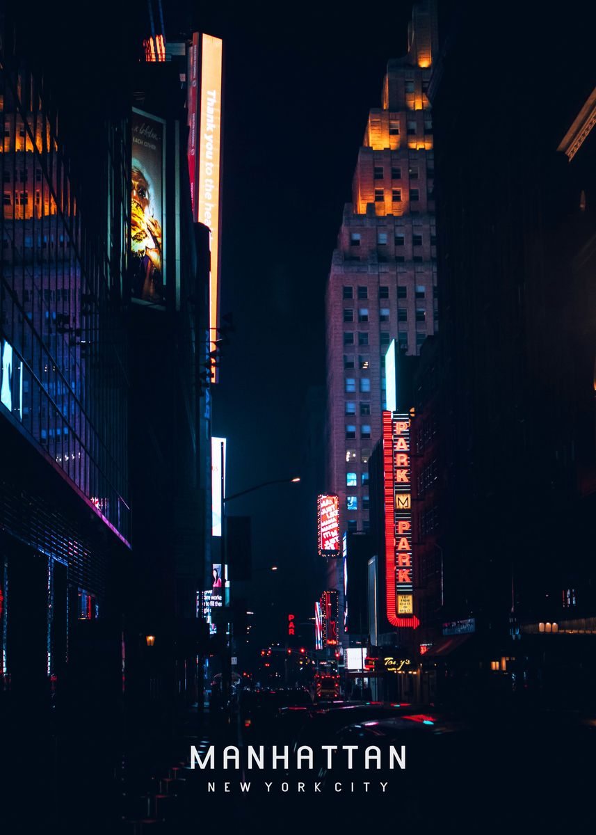 'Manhattan ' Poster, picture, metal print, paint by Explore Universe ...