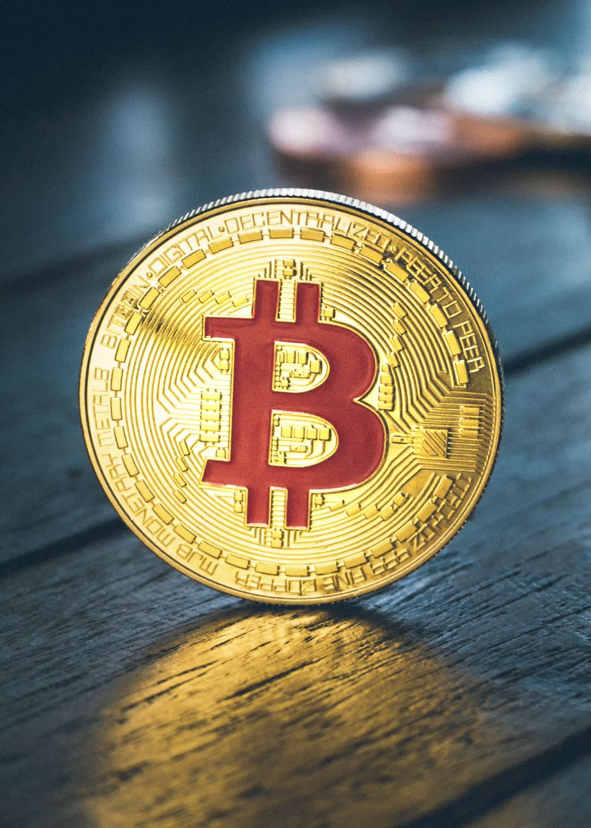 'Bitcoin BTC' Poster, picture, metal print, paint by М Dam | Displate