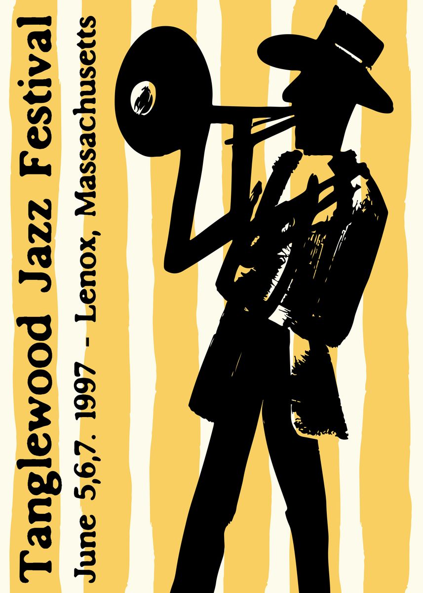 'Tanglewood Jazz Festival' Poster, picture, metal print, paint by ...