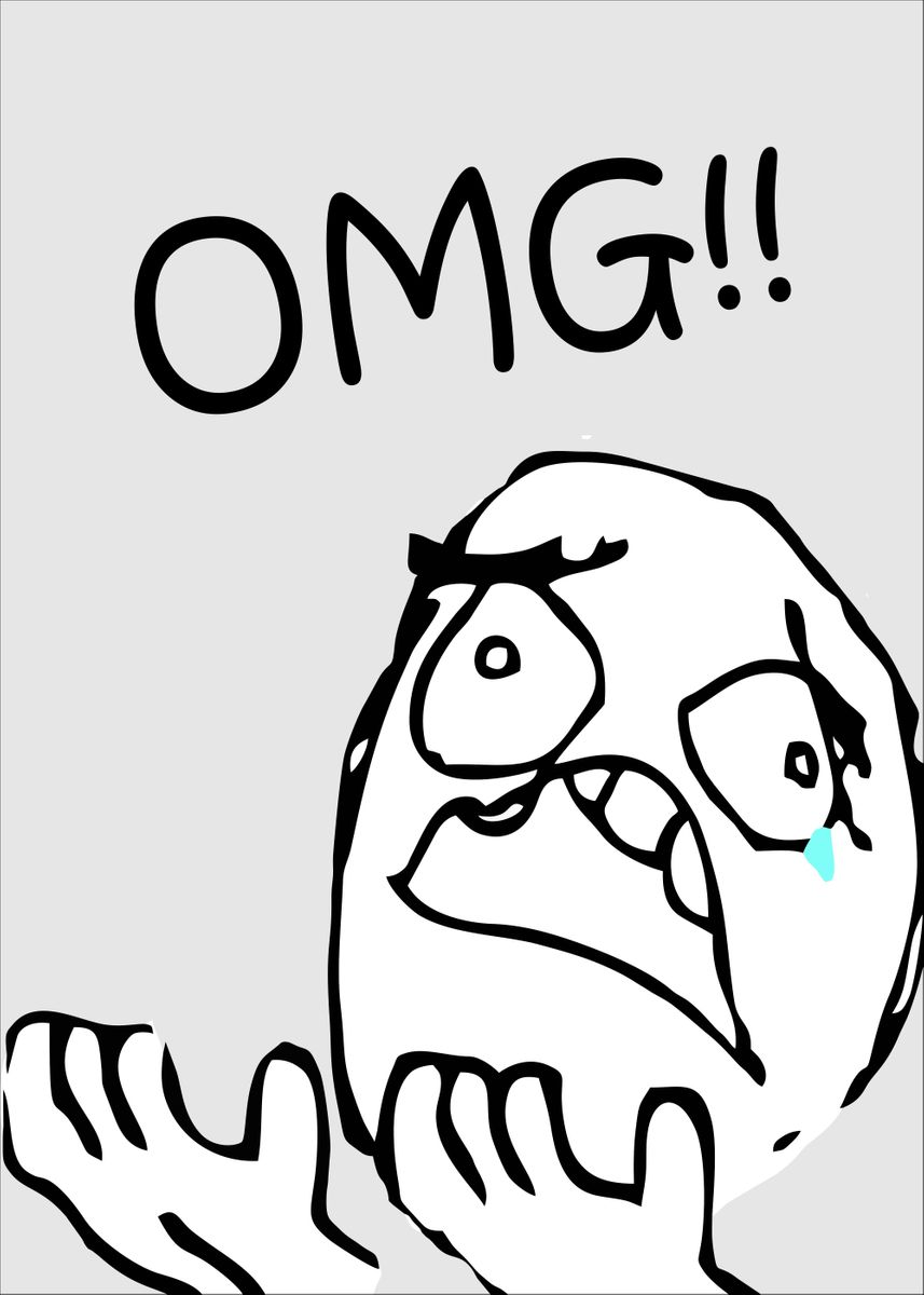 'Funny Expression' Poster, picture, metal print, paint by Trending ...