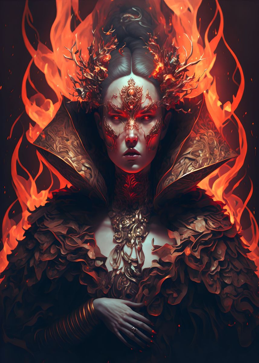 'Lilith' Poster, picture, metal print, paint by Lukasz Kobylka | Displate