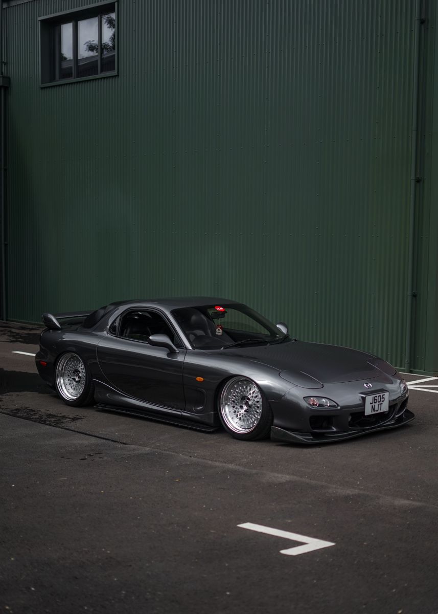 'Mazda RX7' Poster, picture, metal print, paint by vividdepth | Displate