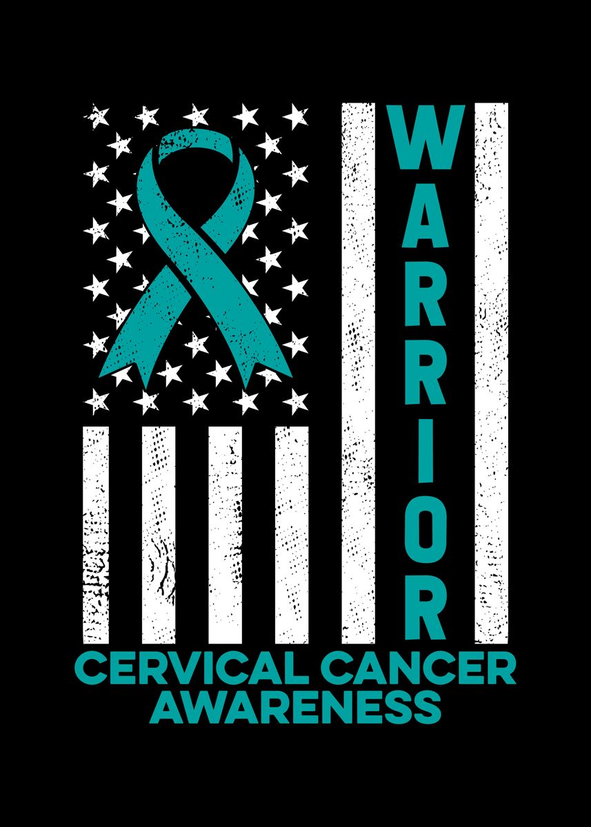 'Cervical Cancer Awareness' Poster, picture, metal print, paint by ...