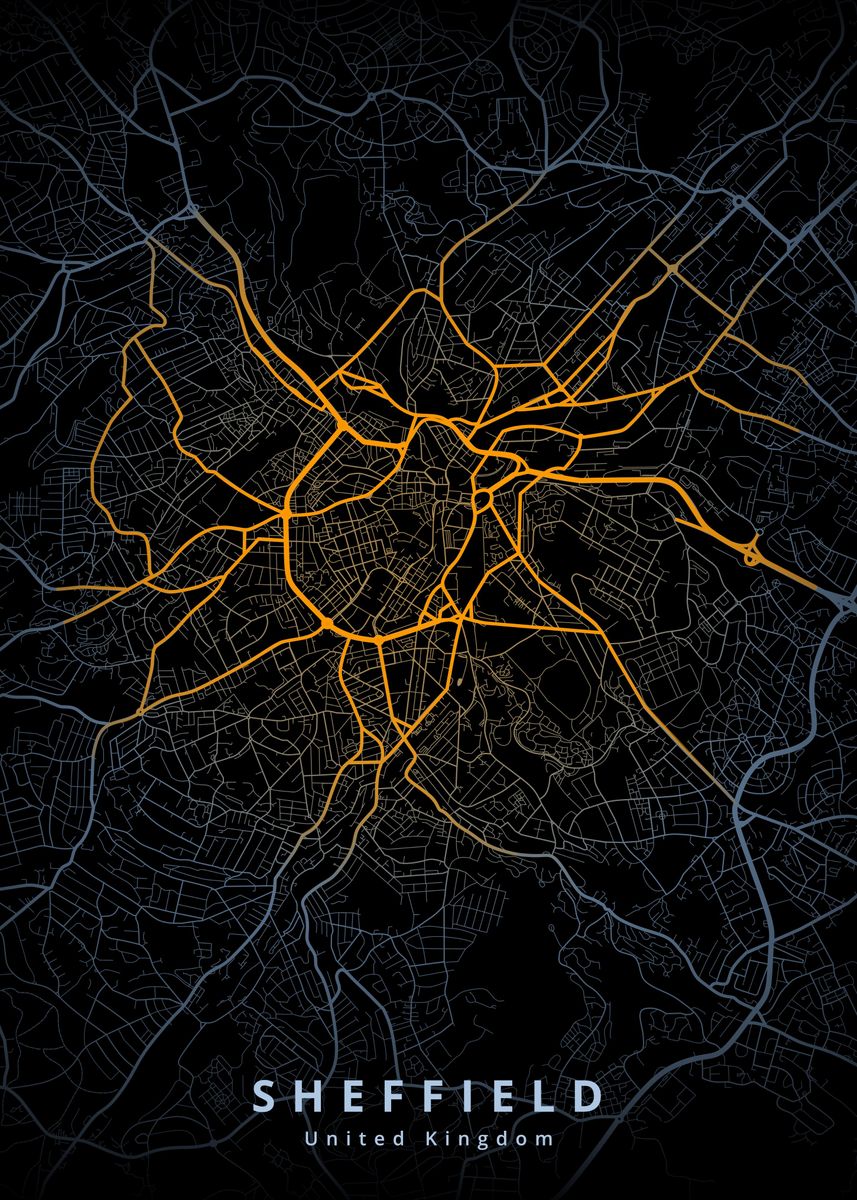 'Sheffield' Poster by Deeo | Displate