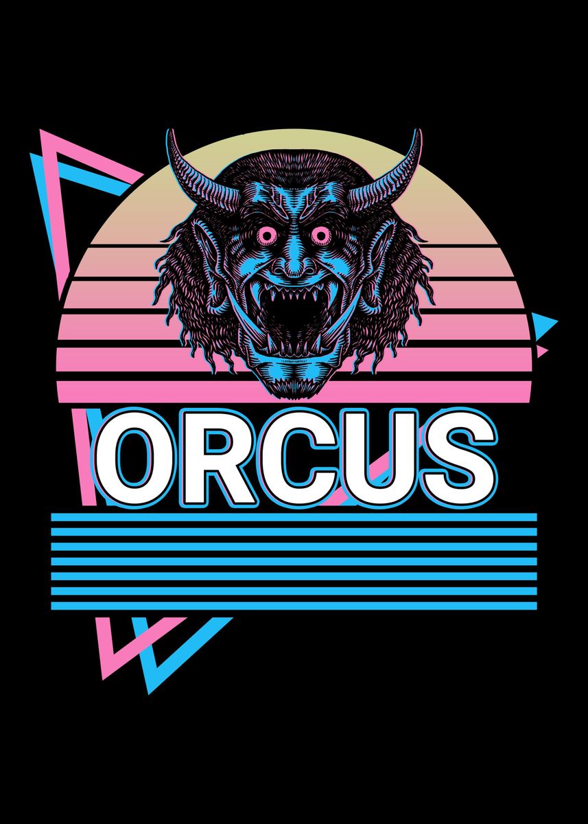 'Orcus God of the Underworl' Poster, picture, metal print, paint by AestheticAlex | Displate