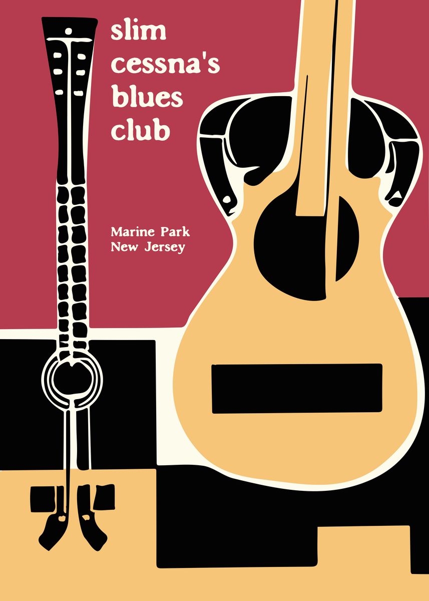 'Music Club Advertising' Poster, picture, metal print, paint by ...