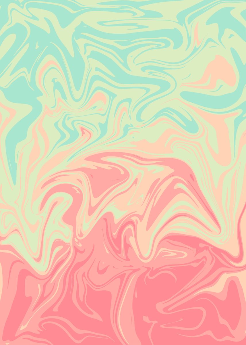 'ABSTRACT PASTEL COLOR' Poster, picture, metal print, paint by RAMRAM ...